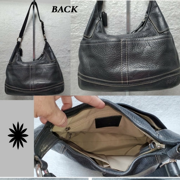 Coach | Bags | Coach Black Leather Hamilton Hobo Purse F388 | Poshmark